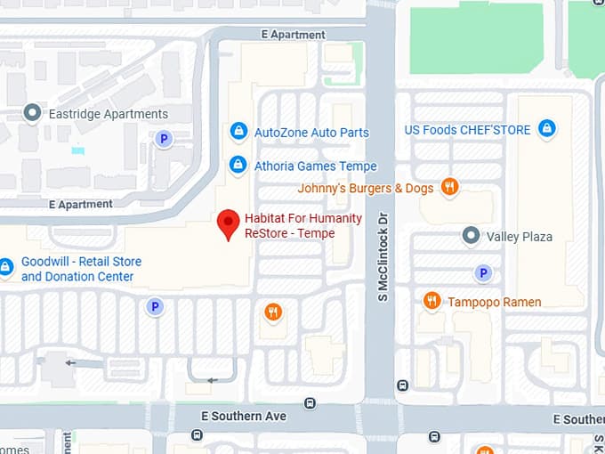 16. habitat for humanity restore tempe map