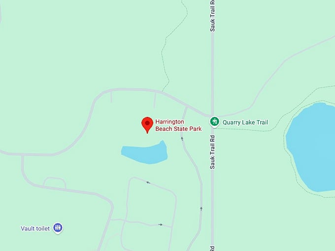 16. harrington beach state park map