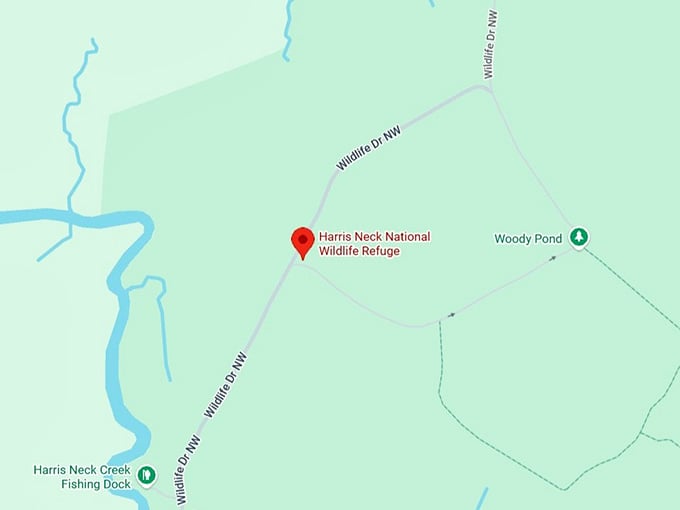 16. harris neck national wildlife refuge map