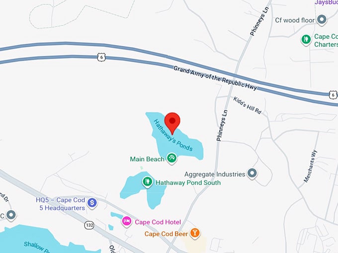 16. hathaway's pond map