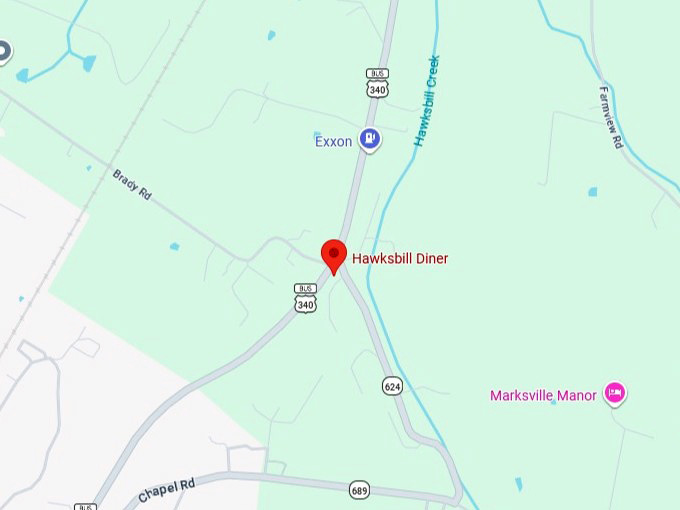 16. hawksbill diner's map