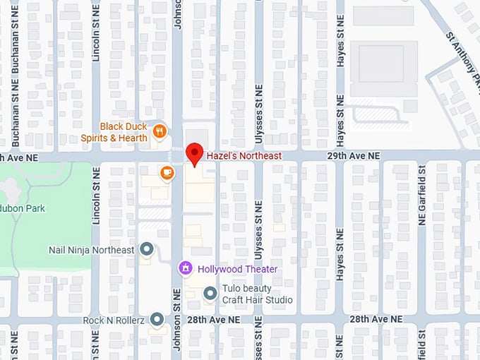 16. hazel's northeast map