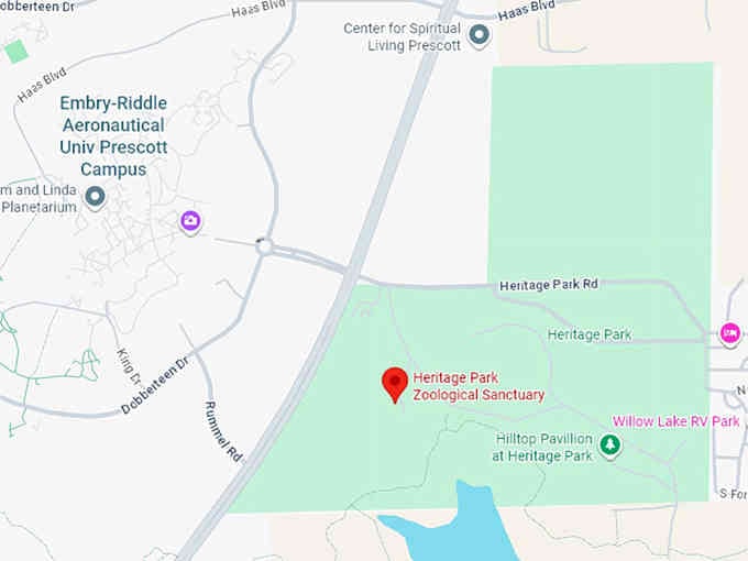 16. heritage park zoological sanctuary map