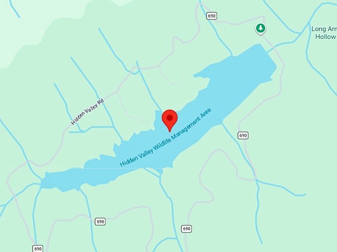 16. hidden valley lake map