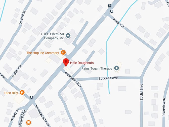 16. hole doughnuts map