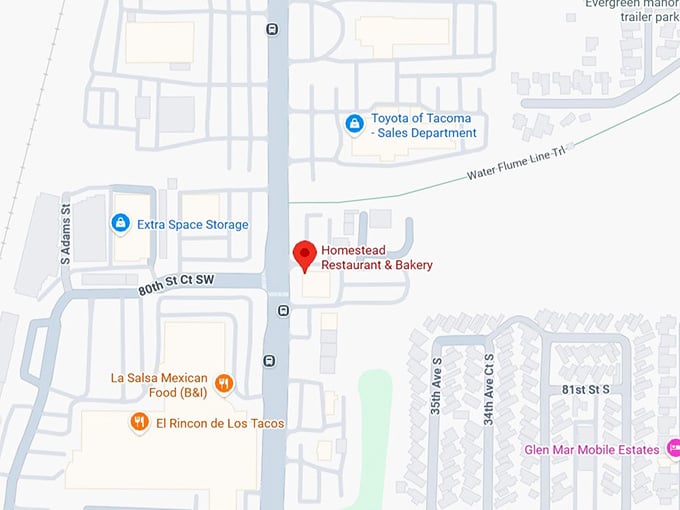 16. homestead restaurant & bakery map
