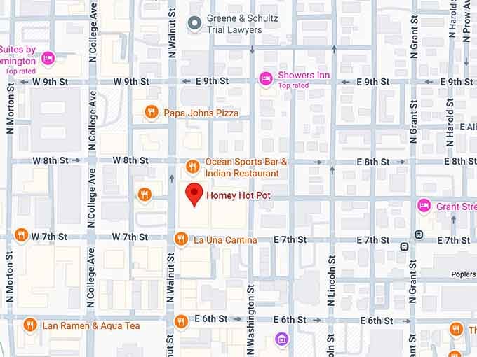 16. homey hot pot map