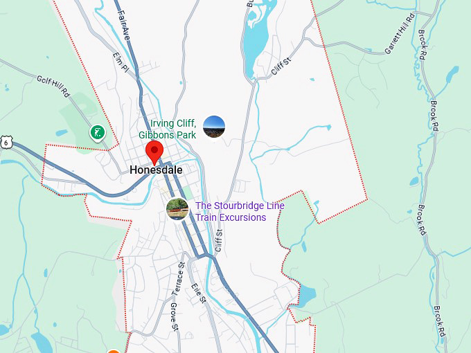 16. honesdale map