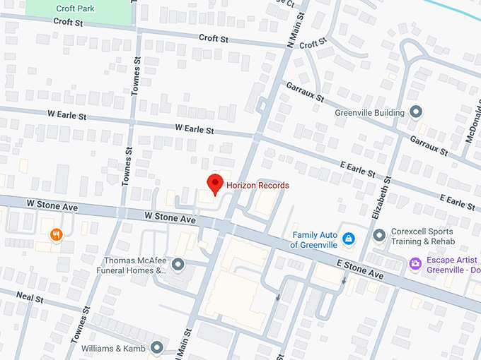 16. horizon records map