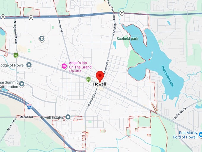 16. howell, mi map