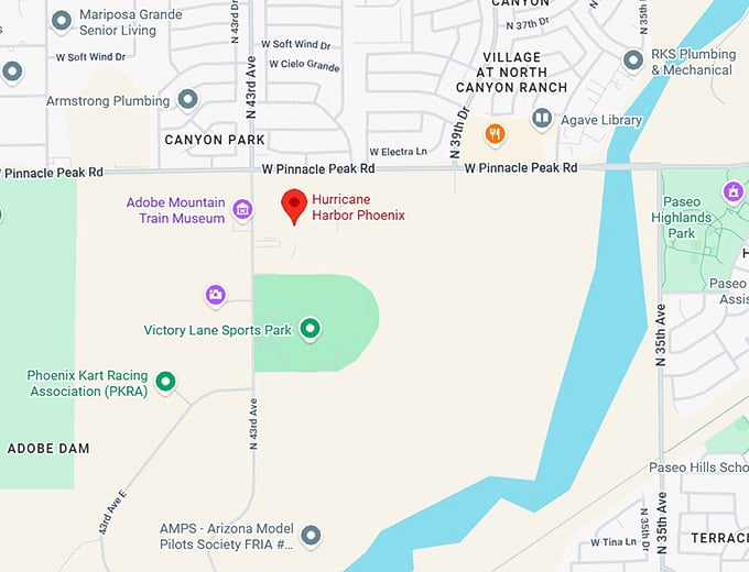 16. hurricane harbor phoenix map