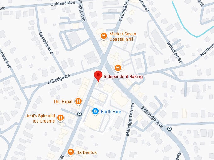 16. independent baking co map