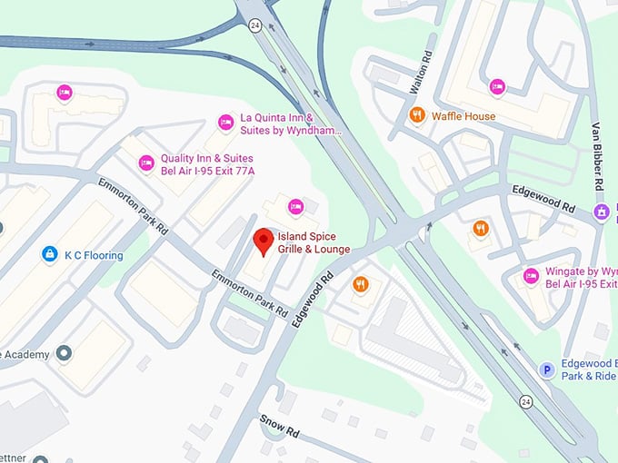 16. island spice grille & lounge map