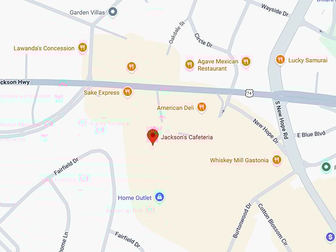 16. jackson's cafeteria map