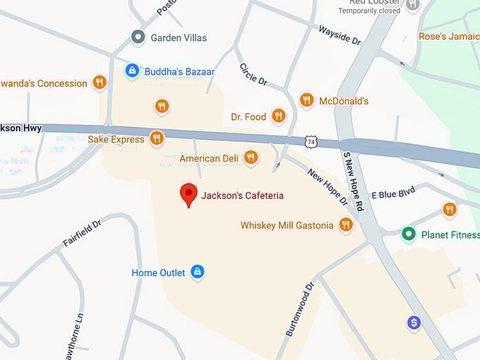 16. jackson's cafeteria map