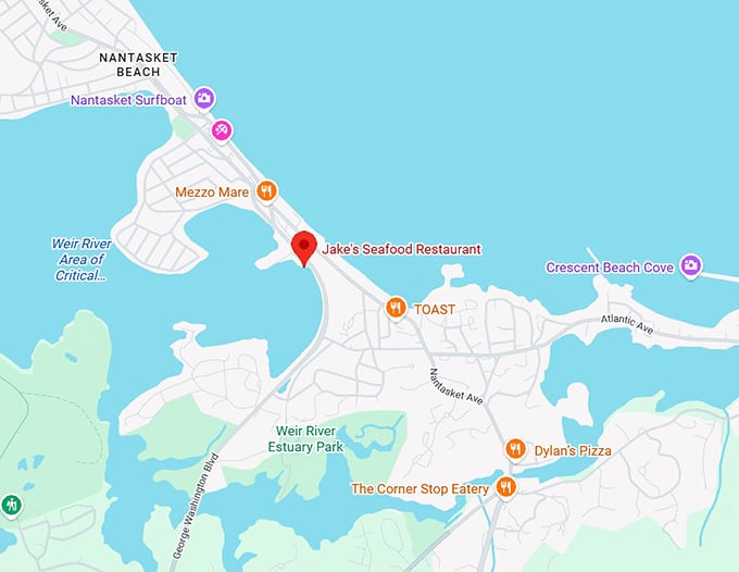 16. jake's seafood restaurant map