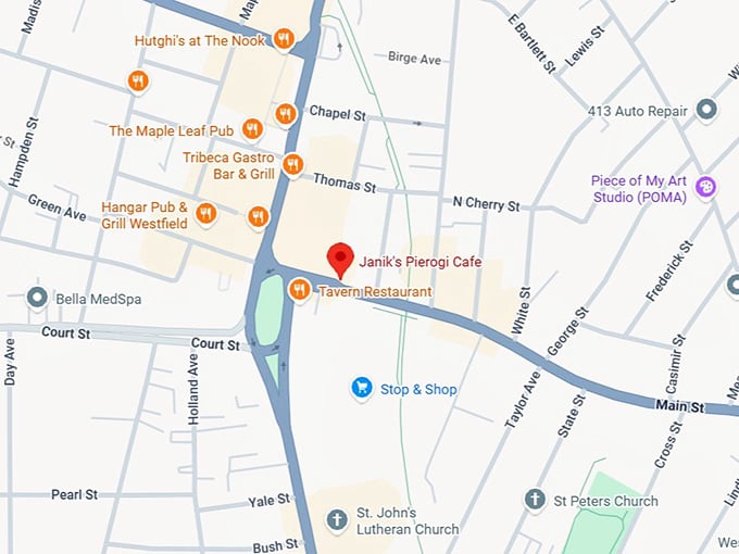 16. janik's pierogi cafe map