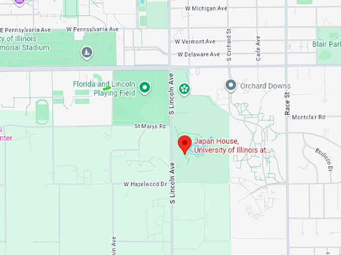 16. japan house, university of illinois at urbana champaign map