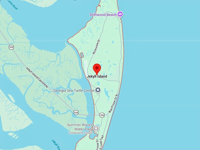 16. jekyll island, ga map