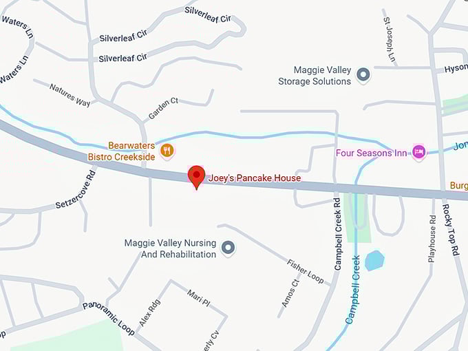 16. joey's pancake house map