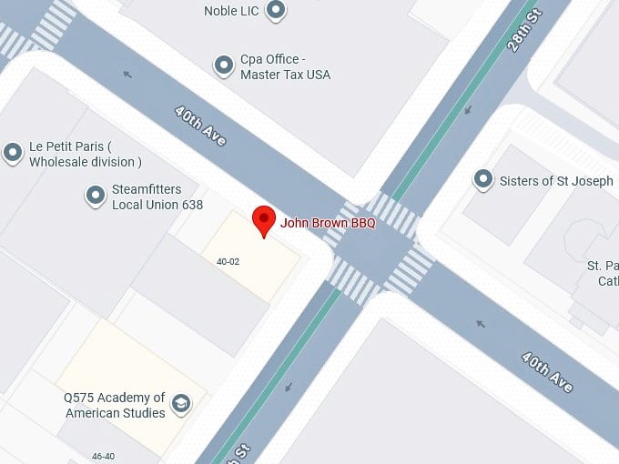 16. john brown bbq's map