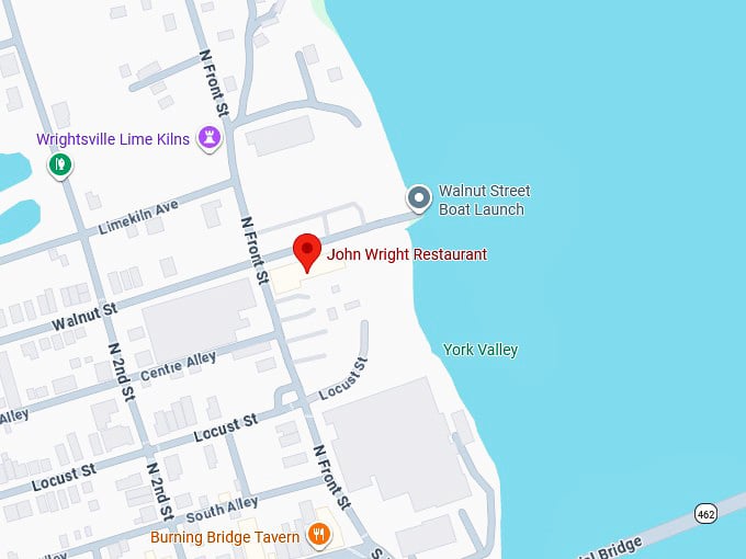 16. john wright restaurant map