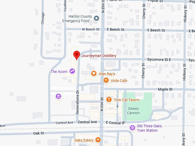 16. journeyman distillery map