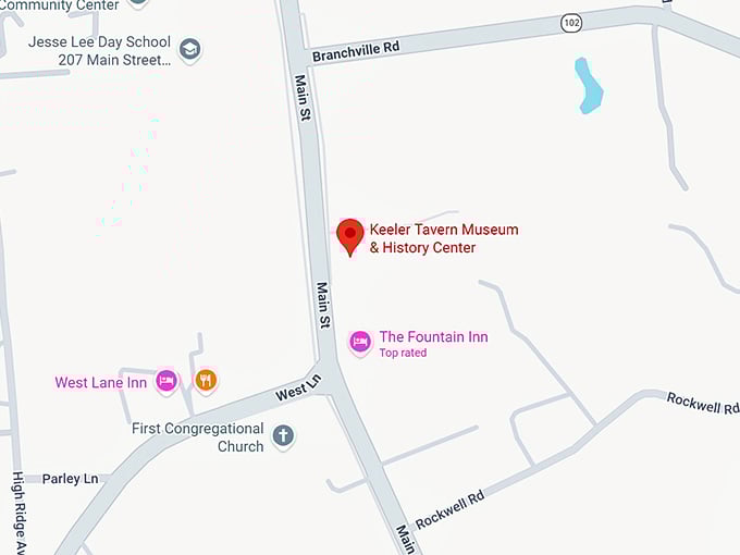 16. keeler tavern museum & history center map