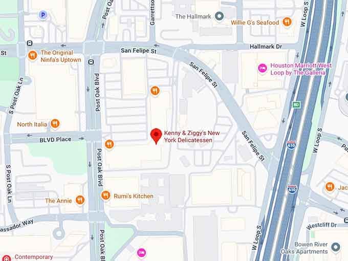 16. kenny & ziggy's new york delicatessen map