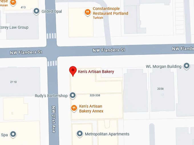 16. ken's artisan bakery's map