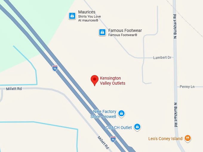 16. kensington valley outlets map