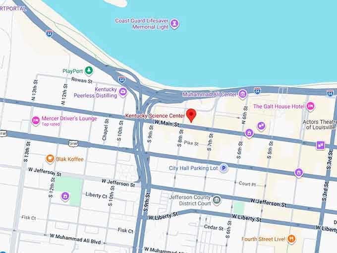 16. kentucky science center map