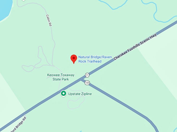 16. keowee toxaway natural bridge trail map