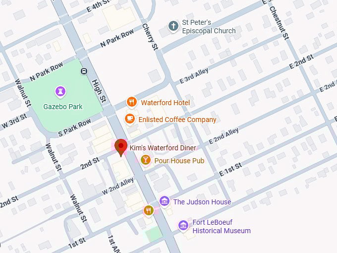 16. kim's waterford diner map