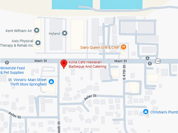 16. kona cafe hawaiian barbeque and catering map