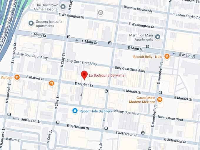 16. la bodeguita de mima map