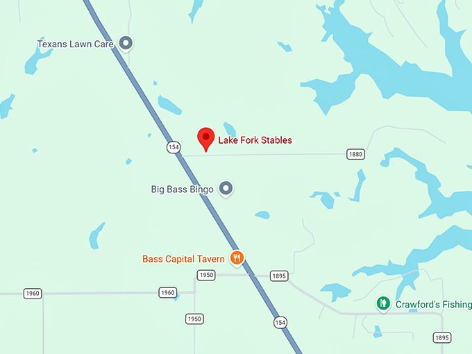 16. lake fork stables map