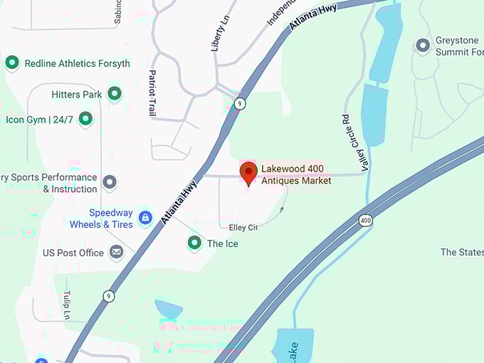 16. lakewood 400 antiques market map