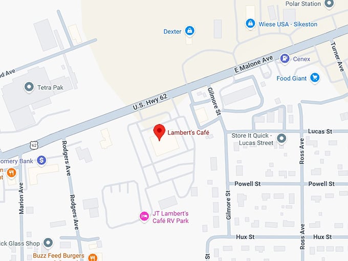 16. lambert's caf&eacute; map