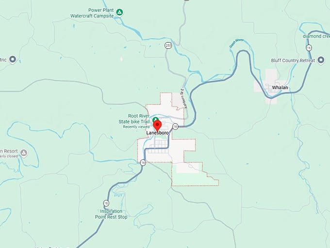 16. lanesboro map