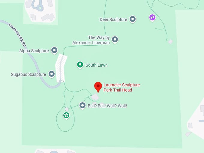16. laumeier sculpture park trail head map