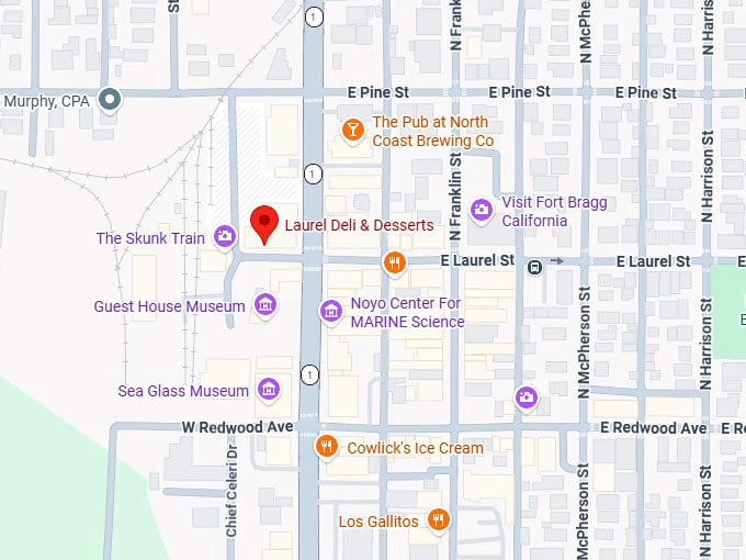 16. laurel deli & desserts map