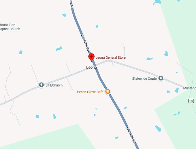 16. leona general store map
