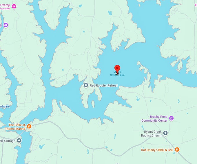 16. lewis smith lake map