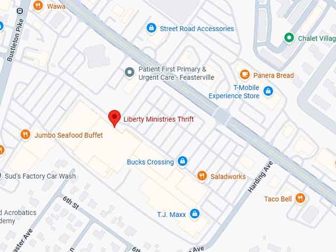 16. liberty ministries thrift map