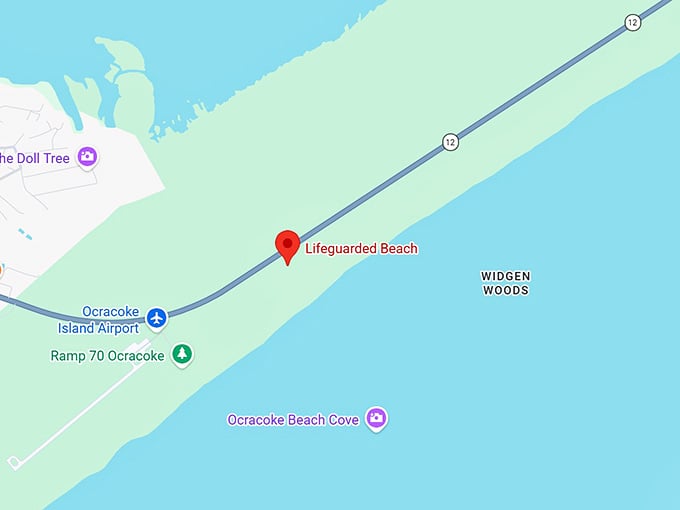 16. lifeguarded beach map