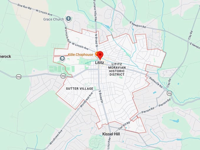 16. lititz map