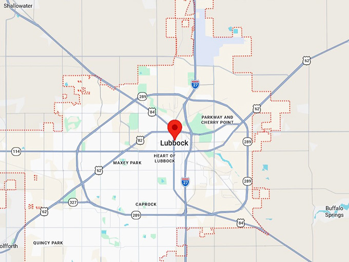 16. lubbock, tx map