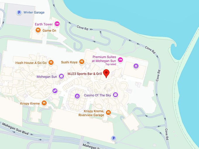 16. mj23 sports bar & grill map