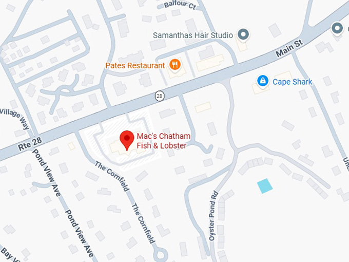 16. mac's chatham fish & lobster map